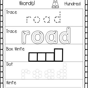 100 Printable Let's Learn Fry 5th Hundred Sight Words Worksheets. 4th ...