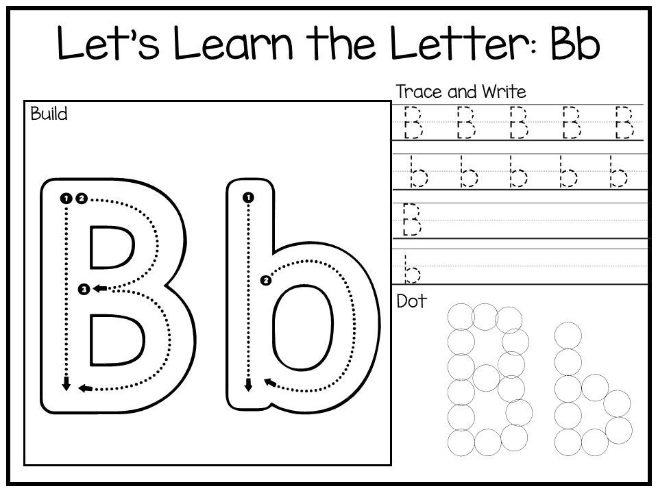 Let's Learn the Letters-build Trace and Write and Dot | Etsy UK