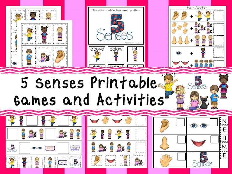 30 Printable 5 Senses Games and Activities Download. ELA and | Etsy