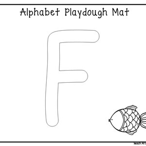 26 Printable Alphabet Uppercase Play Dough Mats Worksheets. Preschool ...