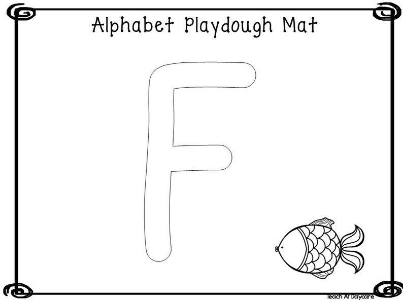 26 Printable Alphabet Uppercase Play Dough Mats Worksheets. Preschool ...