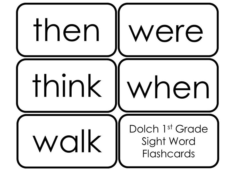 41 Printable Dolch 1st Grade Sight Word Flashcards. - Etsy