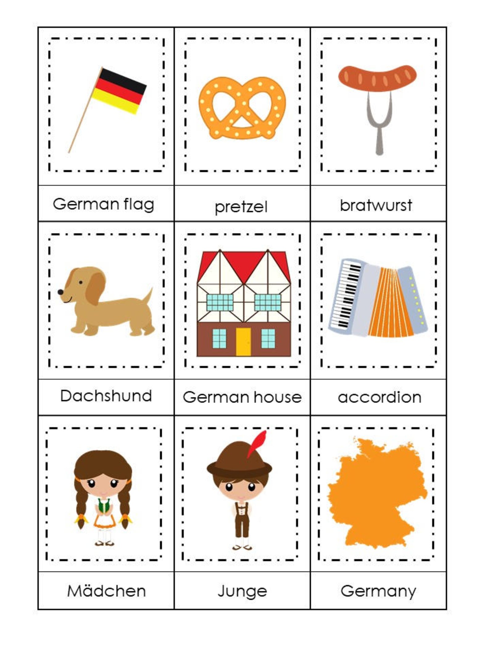 30 Printable Germany Preschool Learning Games Download. Games | Etsy