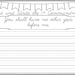 10 Commandments Tracing and Handwriting Worksheets. - Etsy