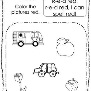 250 Preschool Learn Our Colors Worksheets Download. Preschool ...