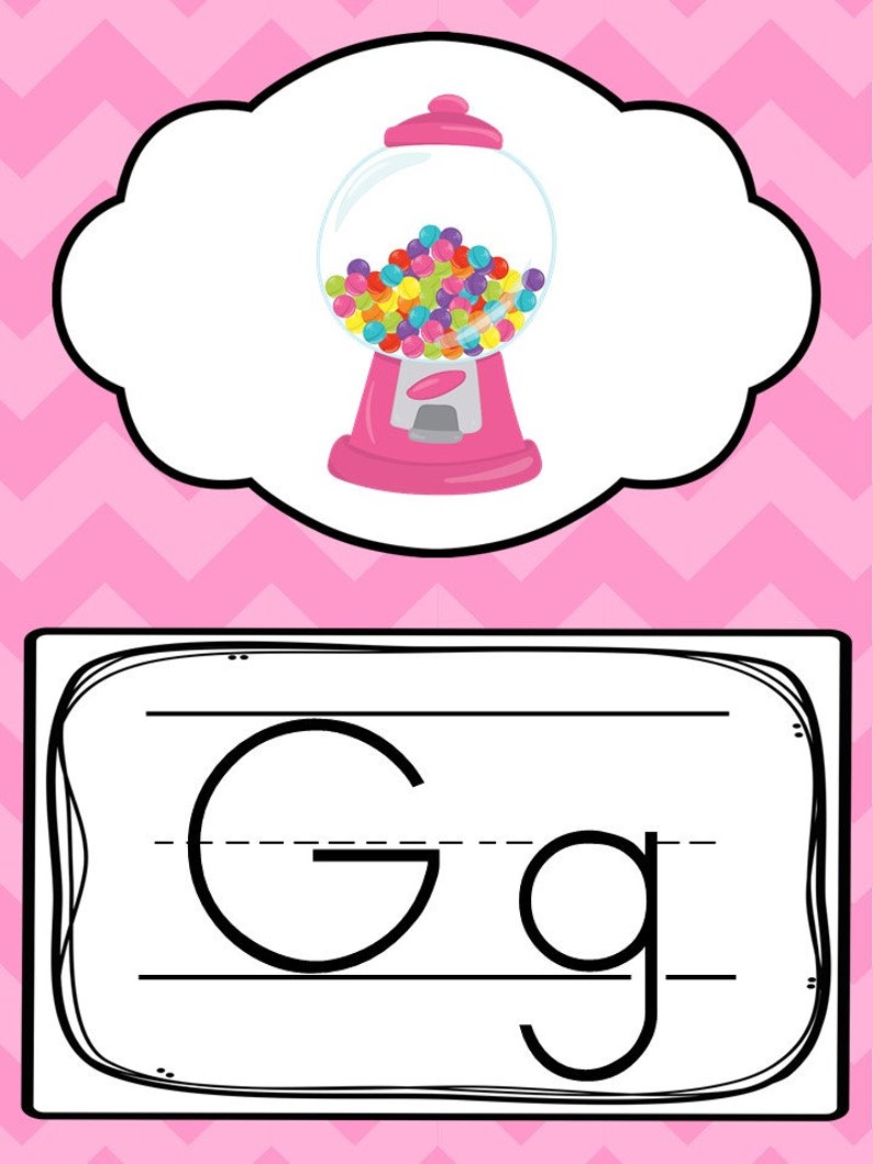 26 Printable Chevron Themed Alphabet Posters. 8x10 - Etsy