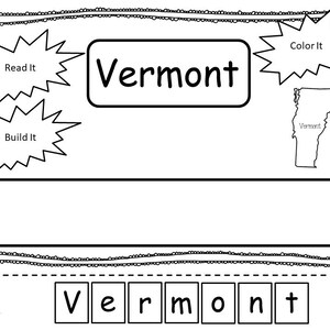 All 50 States Read It, Build It, Color It Learn the States Preschool ...