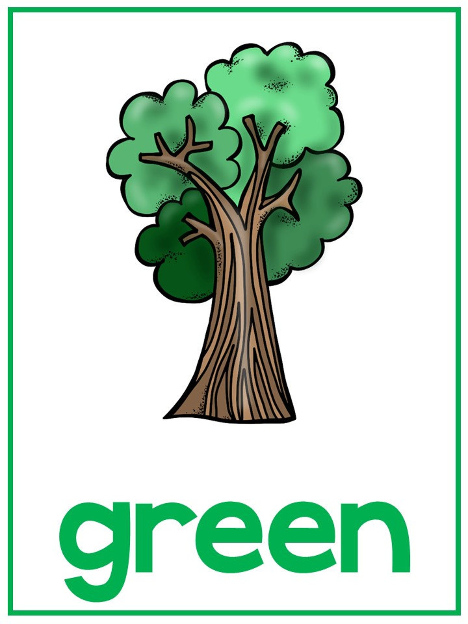 11 Printable Colors Posters. Full Page Classroom Wall Charts. - Etsy