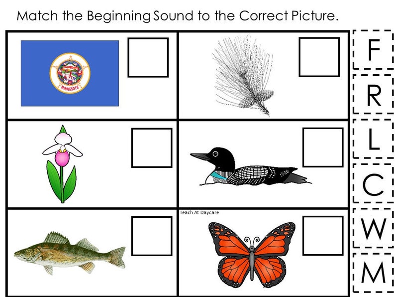 30 Minnesota State Symbols Themed Learning Games Download. ZIP - Etsy