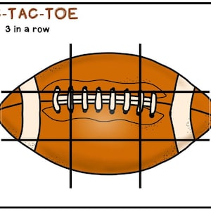 10 Printable Football Themed Kindergarten Math Center Games and ...