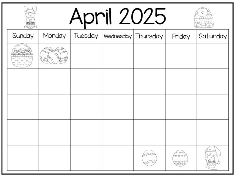 30 Tracing and Blank Themed 2025 Calendars. Preschool Handwriting and ...