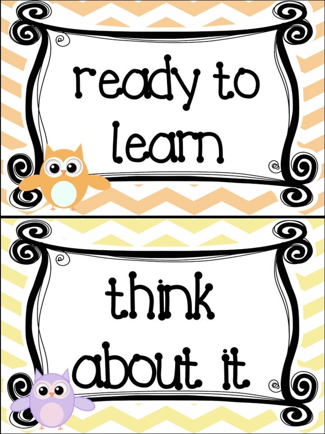 8 Printable Owl Preschool Behavior Clip Chart Cards. School Classroom ...