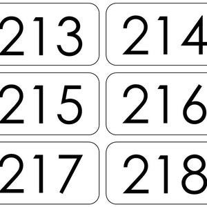 100 Printable Numbers 201-300 Flashcards. Preschool Thru Third Grade ...