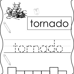 10 Weather Themed Printable Worksheets. Color, Read, Trace, Letter Box ...