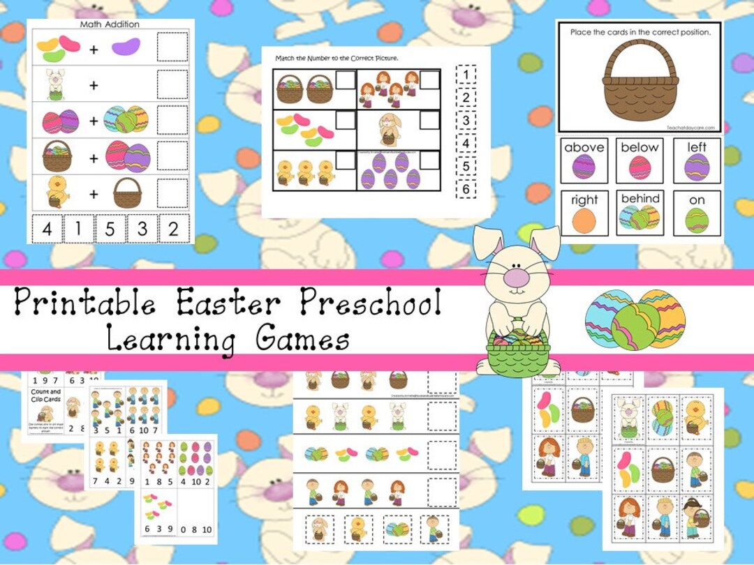 30 Easter Preschool Educational Learning Games Download. Games and ...