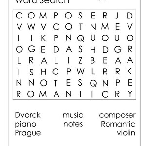 Antonin Dvorak Great Composer Unit. Music Appreciation. - Etsy