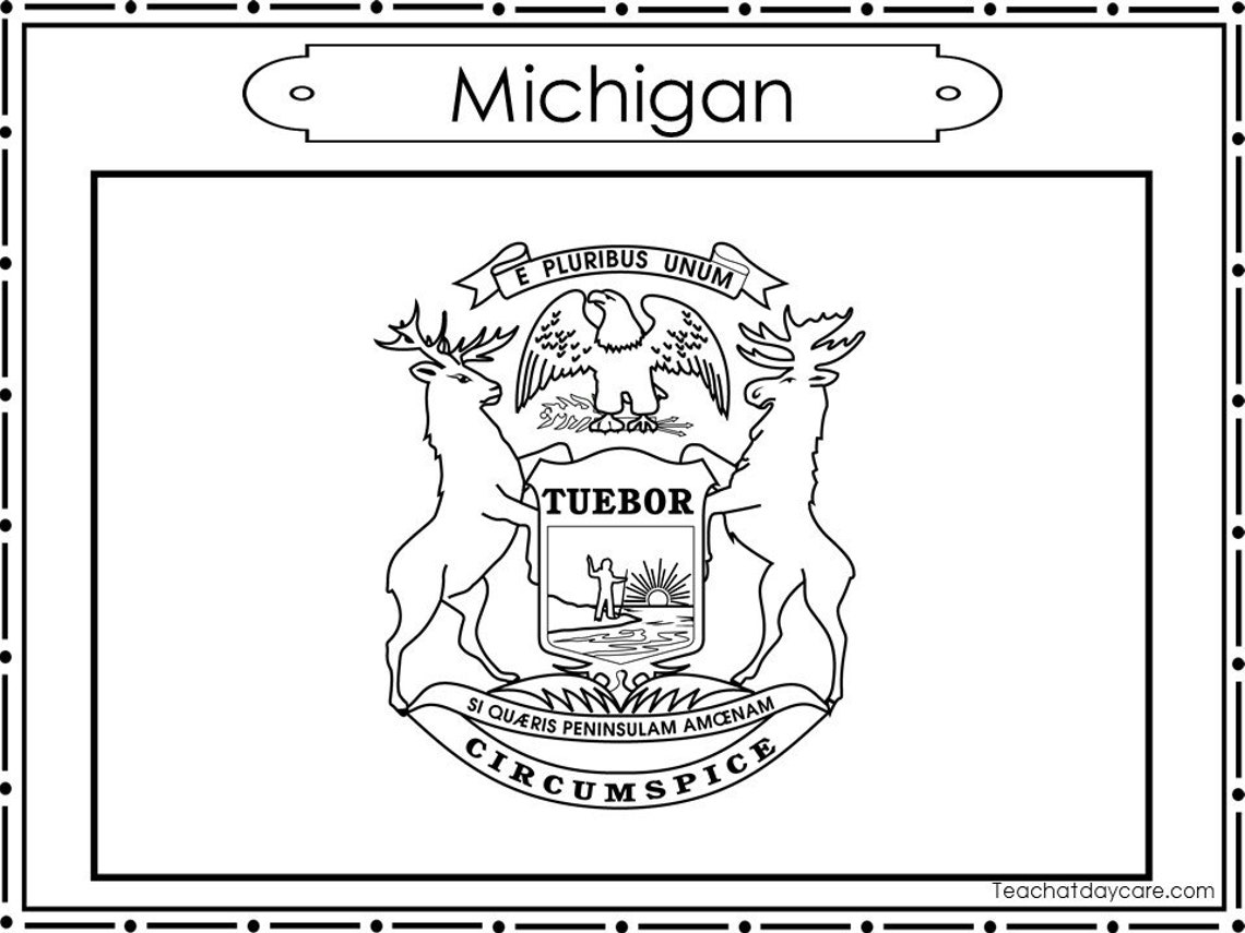 50 State Flag Color Worksheets State Symbols Curriculum. Geography ...