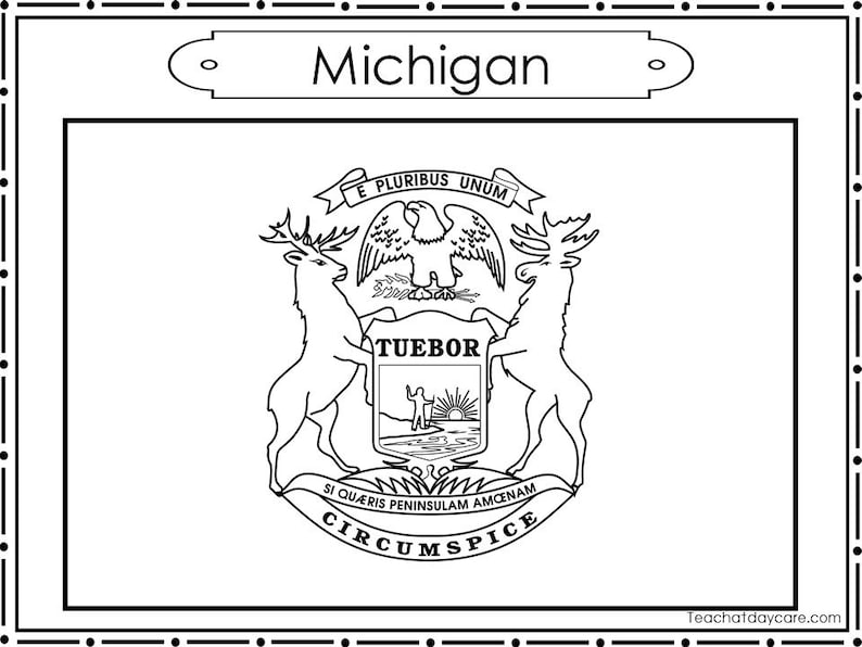 50 State Flag Color Worksheets State Symbols Curriculum. - Etsy