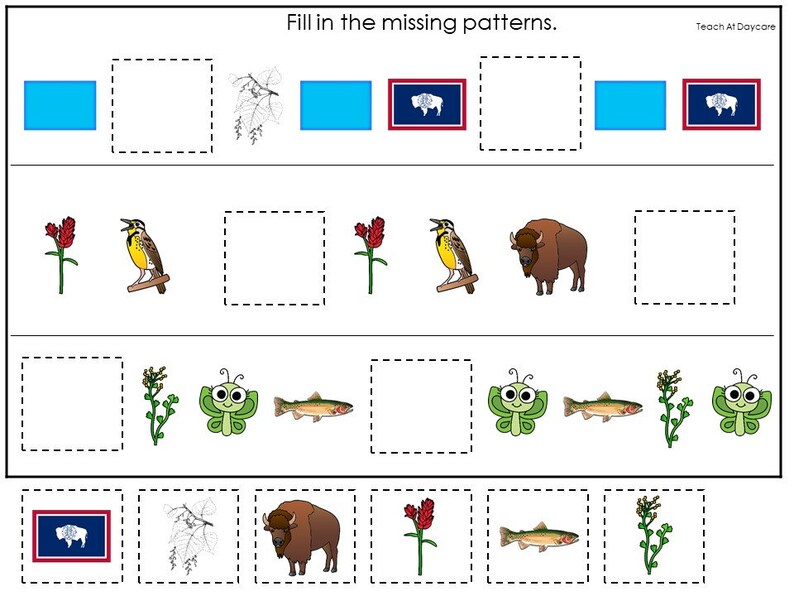 Wyoming State Symbols Learning Games, Preschool-1st Grade (ZIP File) - Etsy