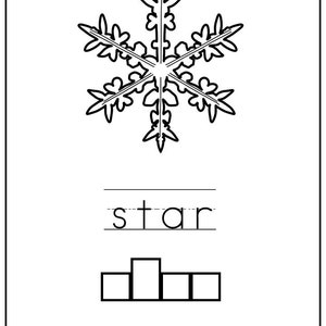 15 Snowflake Identification Color Trace Write Kindergarten Weather ...