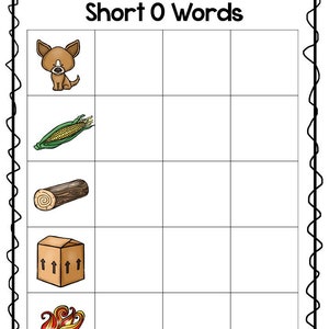 10 Printable I Can Build CVC Words Work Mats/worksheets. - Etsy