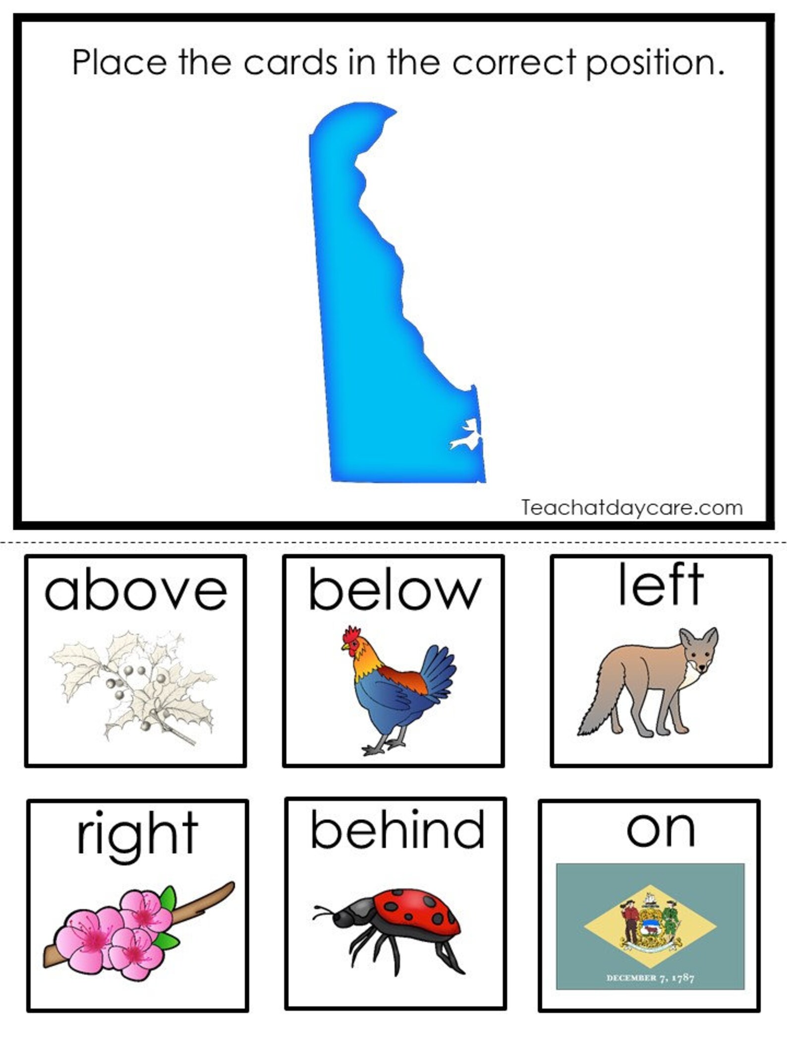 30 Delaware State Symbols Themed Learning Games Download. ZIP - Etsy UK