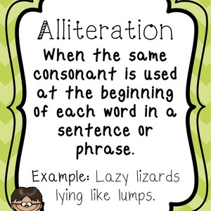 8 Printable Figurative Language Posters. Full Page Classroom Wall ...