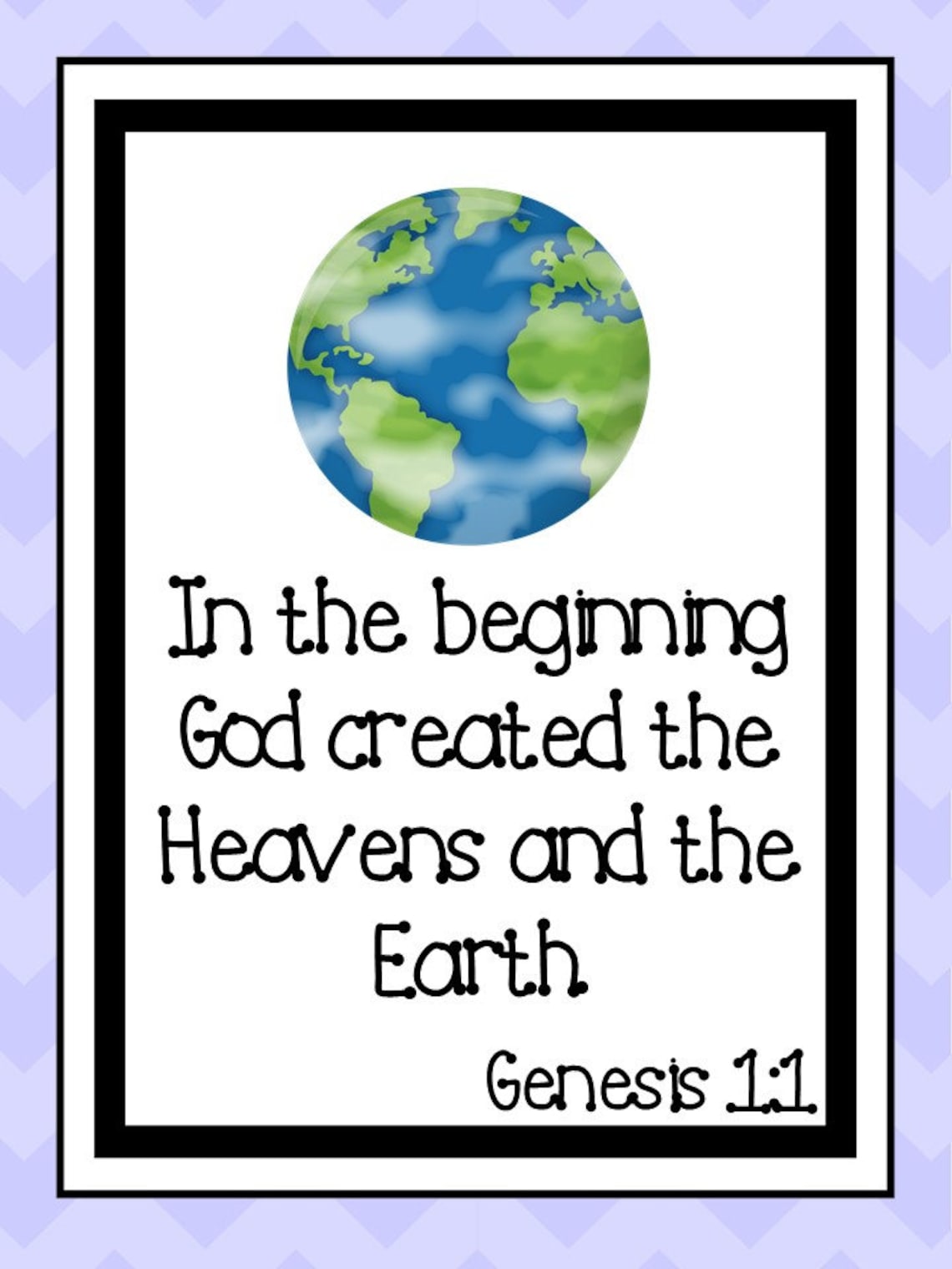 10 Printable Bible Verse Posters. Full Page Classroom Wall - Etsy