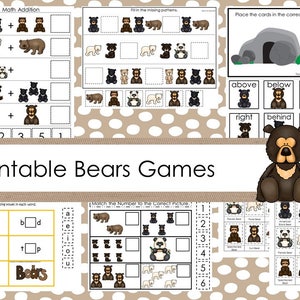 30 Bears Preschool Educational Learning Games Download. Games and ...