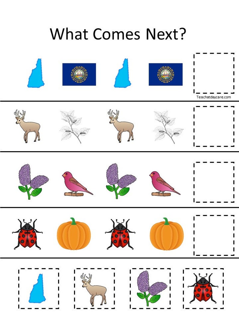 30 New Hampshire State Symbols Themed Learning Games Download. - Etsy