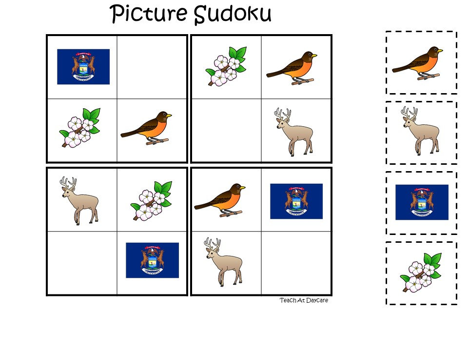 30 Michigan State Symbols themed Learning Games Download. ZIP - Etsy.de