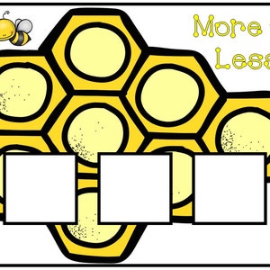 10 Printable Honey Bees Themed Kindergarten Math Center Games and ...