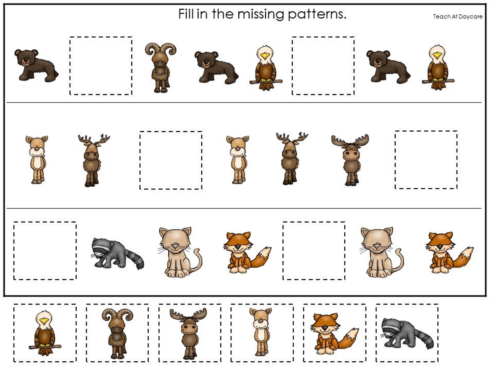 30 Mountain Animals Games Download. Games and Activities in | Etsy