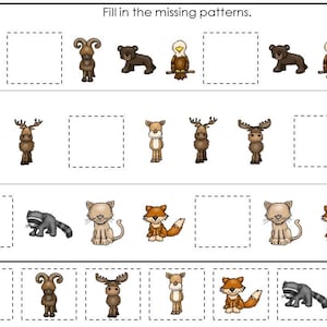 30 Mountain Animals Games Download. Games and Activities in PDF Files ...