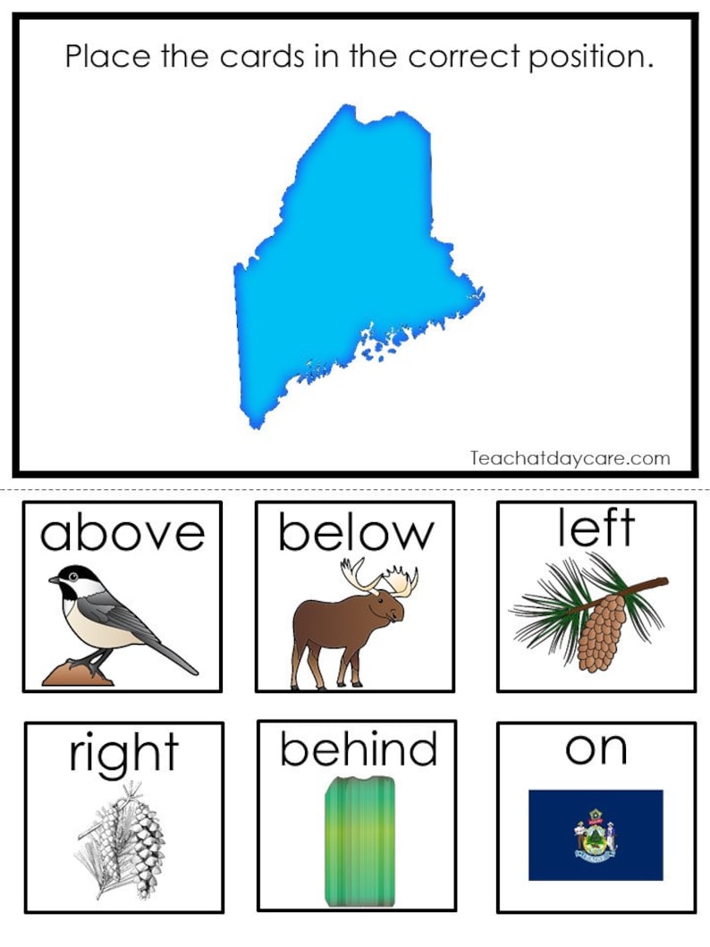 30 Maine State Symbols Themed Learning Games Download. ZIP | Etsy