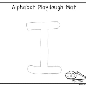 26 Printable Alphabet Uppercase Play Dough Mats Worksheets. Preschool ...