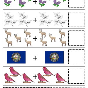 30 New Hampshire State Symbols Themed Learning Games Download. ZIP File ...