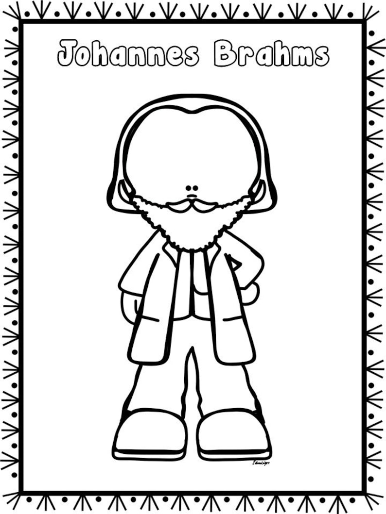 Johannes Brahms Great Composer Unit. Music Appreciation. - Etsy