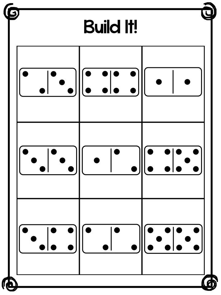 9 Printable Build It Numbers Work Mats. Preschool-kindergarten - Etsy ...