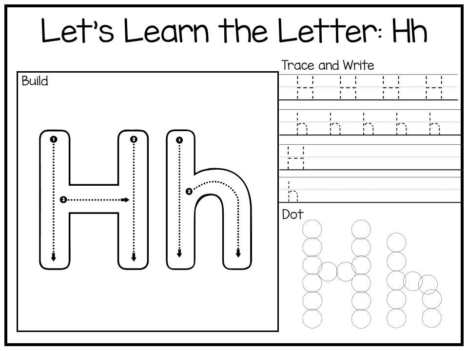Let's Learn the Letters-build Trace and Write and Dot | Etsy UK
