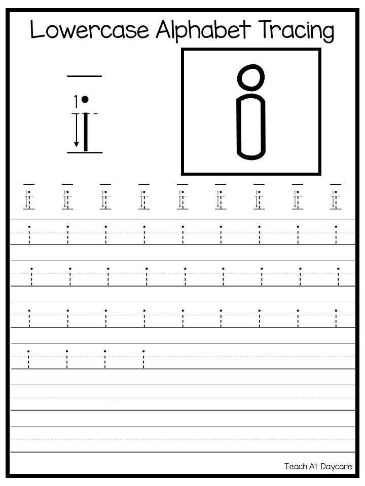 26 Printable Lowercase Alphabet Tracing Worksheets. - Etsy Hong Kong