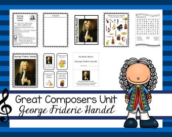 Johann Sebastian Bach Great Composer Unit. Music Appreciation. | Etsy