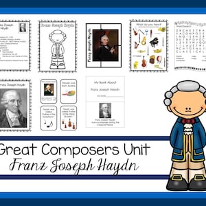 Franz Joseph Haydn Great Composer Unit. Music Appreciation. - Etsy