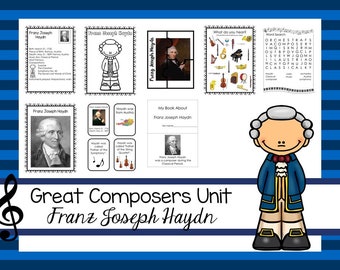 Franz Schubert Great Composer Unit. Music Appreciation. | Etsy