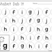 26 Printable Alphabet Lowercase Dab It Worksheets. Preschool-kdg ...