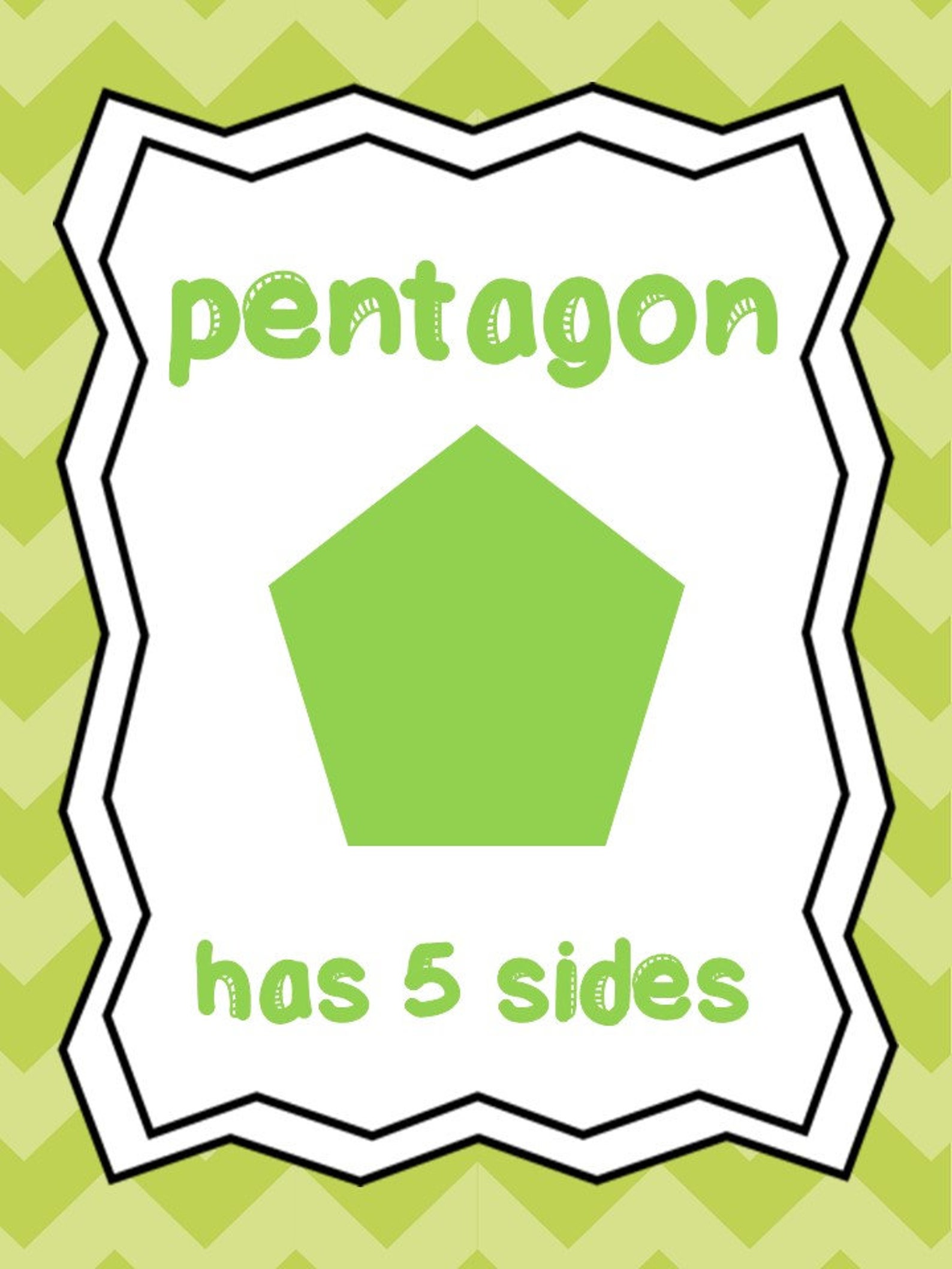 8 Printable 2-D Shapes Posters. Full Page Classroom Wall | Etsy