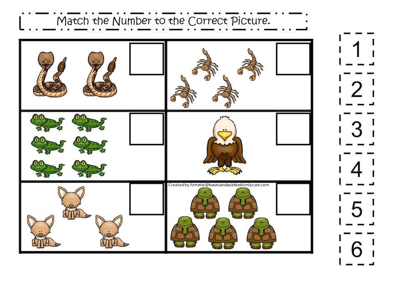 30 Desert Animals Preschool Educational Learning Games - Etsy