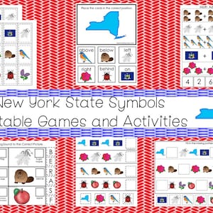 30 New York State Symbols Themed Learning Games Download. ZIP File ...