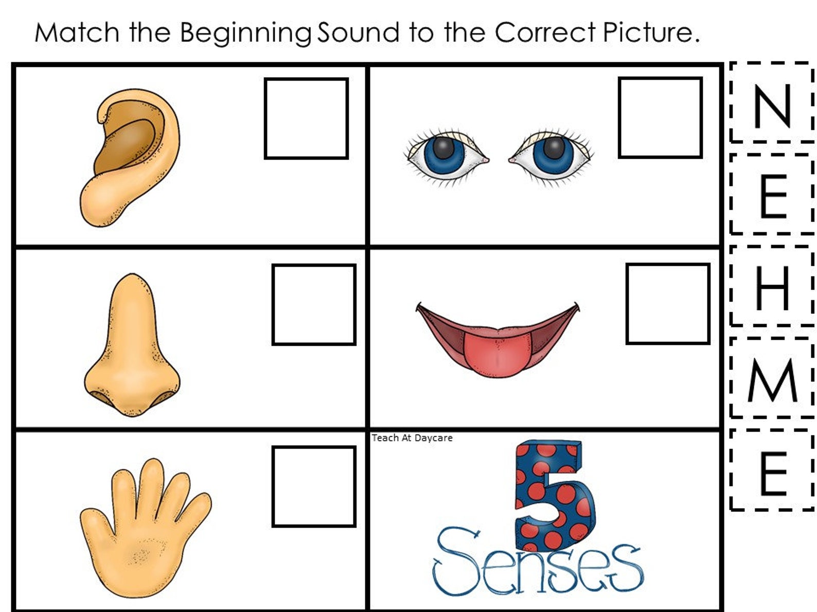 30 Printable 5 Senses Games and Activities Download. ELA and - Etsy