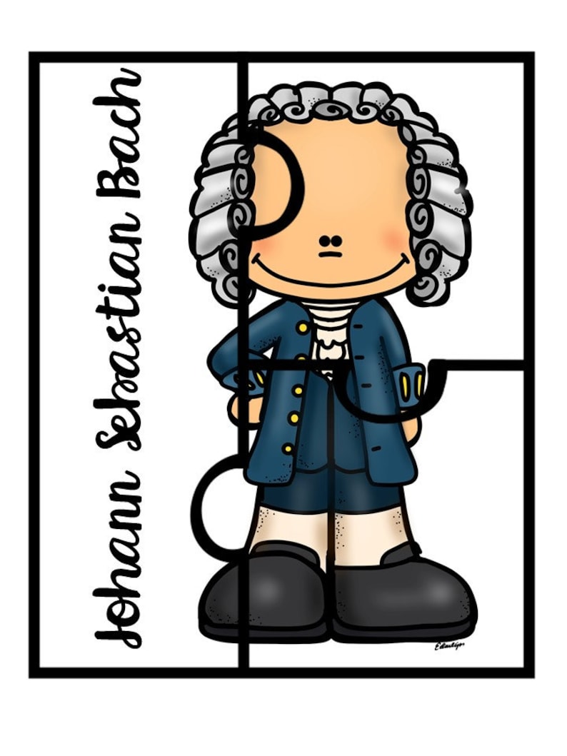 Johann Sebastian Bach Great Composer Unit. Music Appreciation. | Etsy
